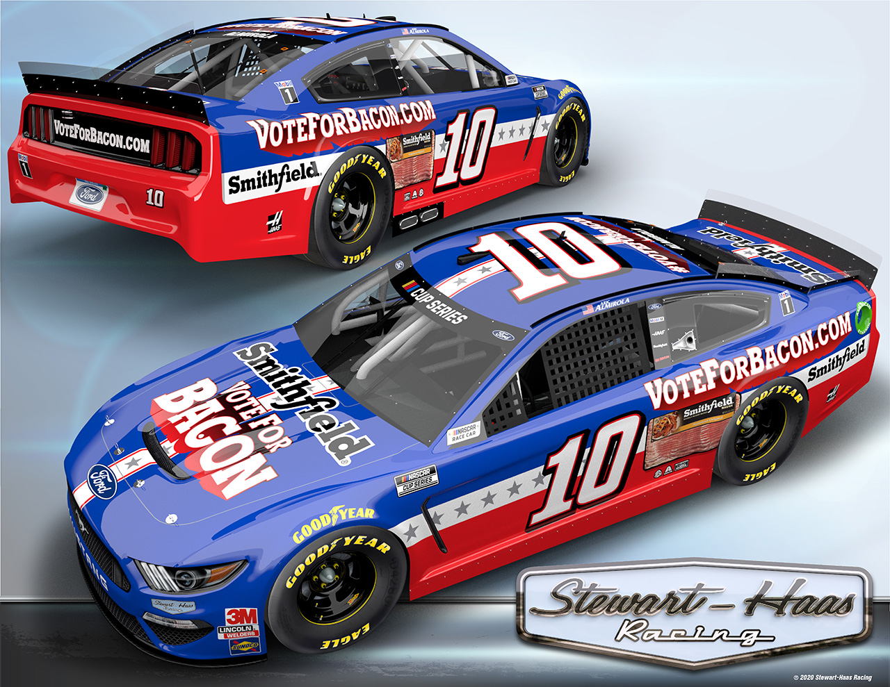 2020 Aric Almirola No. 10 Paint Schemes – NASCAR Cup Series | MRN